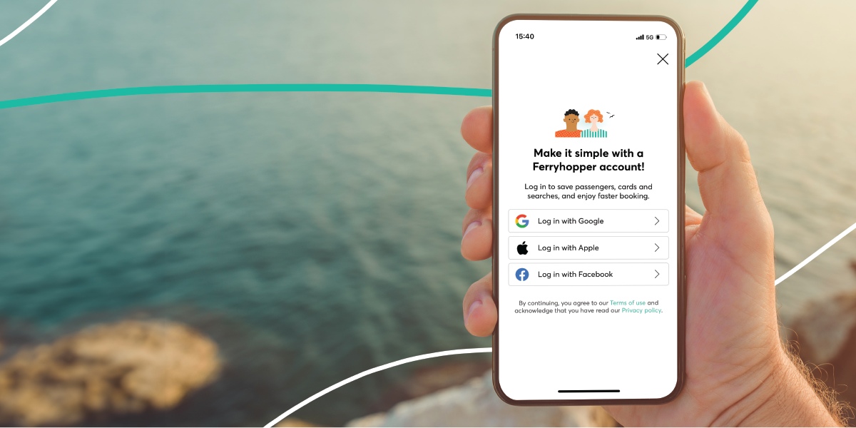 New User Profile Feature on Ferryhopper | Ferryhopper